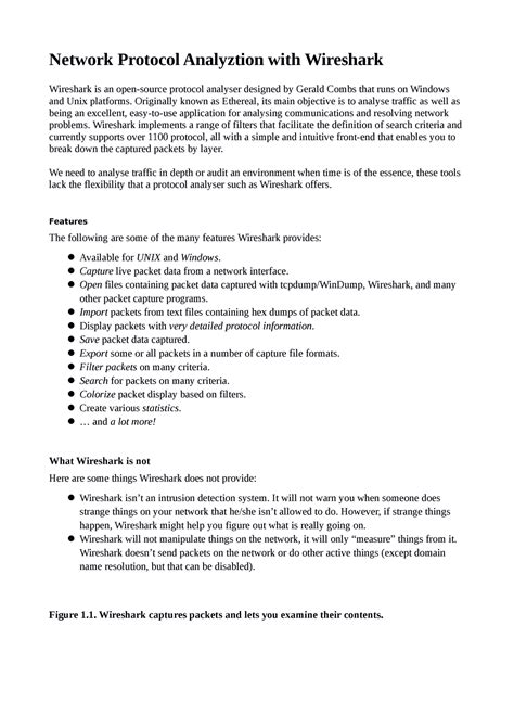 Case Study Of Wireshark Software For Easy Understanding Network Protocol Analyztion With