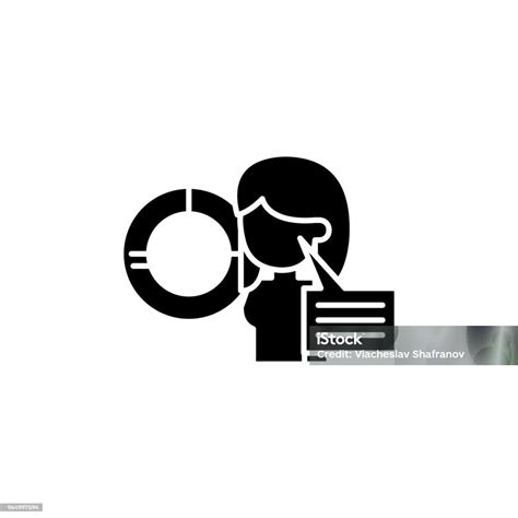 다이어그램 블랙 아이콘 개념의 설명입니다 다이어그램 평면 벡터 기호 기호 그림의 설명 감소에 대한 스톡 벡터 아트 및 기타 이미지 Istock