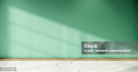 빈 방에 민트 벽 배경과 흰색 나무 바닥 3d 렌더링 0명에 대한 스톡 사진 및 기타 이미지 0명 가구 개념 Istock