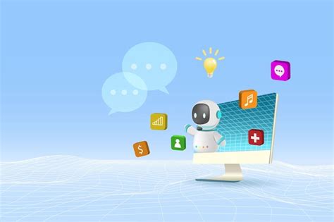 premium vector ai chat bot on computer generate smart solution answer