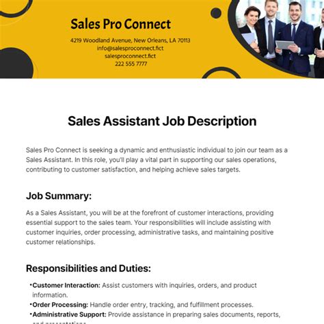 Sales Assistant