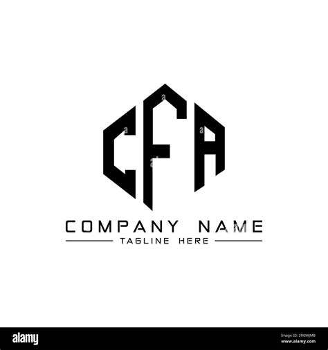 Cfa Letter Logo Design With Polygon Shape Cfa Polygon And Cube Shape Logo Design Cfa Hexagon