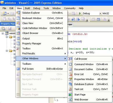 A Practice On How To Build Run And Debug The Win32 Console Mode Application For C Program Using