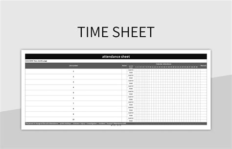 Time Sheet Excel Template And Google Sheets File For Free Download Slidesdocs