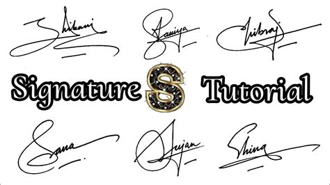 S Signature Style Beautiful Signature Tutorial Anupcalligraphy