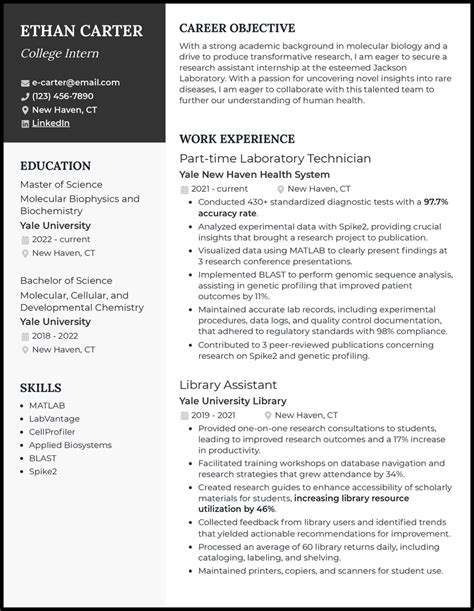 Internship Resume Examples To Jumpstart Your Career