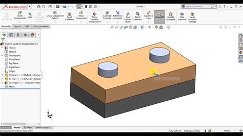 SOLIDWORKS Top Down Assembly Modeling YouTube