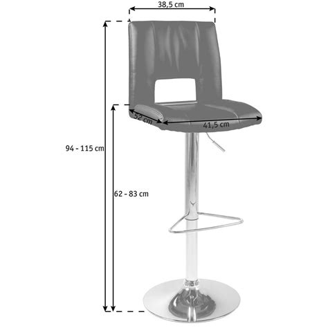 Barski Stol Temno Siva Trgoles Si