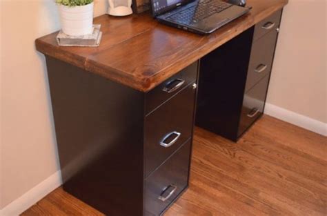 Easy Diy Filing Cabinet Desk Ideas You Can Build On A Budget