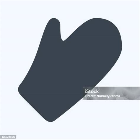 아이콘 오븐 미트 글리프 스타일 간단한 일러스트 편집 스트로크 가정 생활에 대한 스톡 벡터 아트 및 기타 이미지 가정 생활