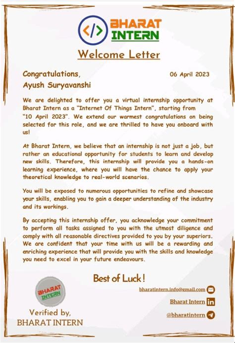 Ayush Suryavanshi On Linkedin Connections Internship2023