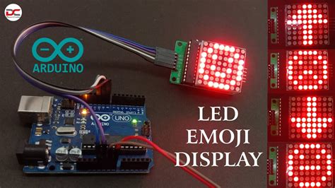 Arduino Led 8x8 Matrix Display Max7219 Led Emoji Display Dharani