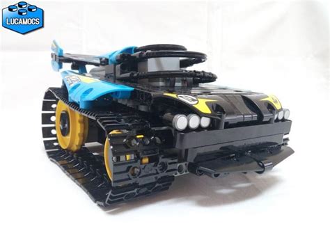 i created a power functions rc tracked racer featuring my own version