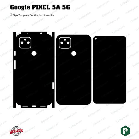 Google Pixel A G Cut File Template Vector