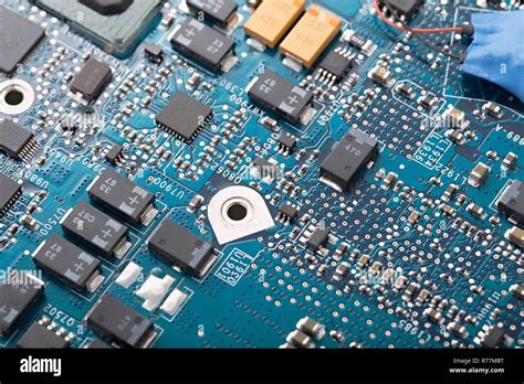 Circuit Board Closeup Stock Photo Alamy