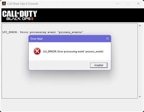 Error Processing Event Processevents Right After Starting A Mp Game