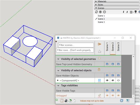 Group Visibility In Scenes Pro SketchUp Community