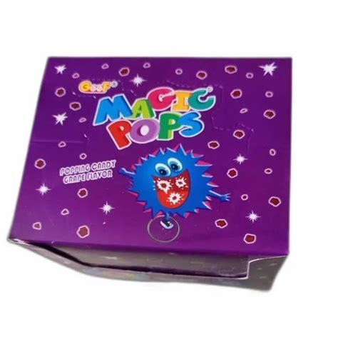 Strawberry Purple Geef Magic Pops Flavoured Candy Packaging Type Box
