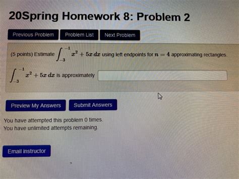 solved 20spring homework 8 problem 2 previous problem