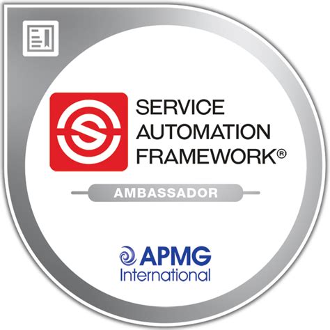 Service Automation Framework Ambassador Credly