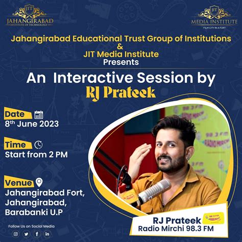 Jit Media Jahangirabad Institute Of Technology Jit