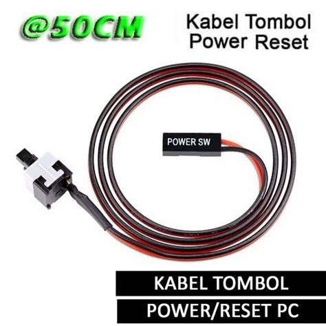 Jual Kabel Tombol Power Atau Reset Cm Switch Front Panel Komputer Pc Shopee Indonesia