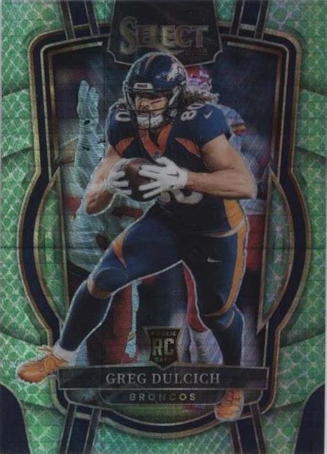 2022 Panini Select Club Level Greg Dulcich 271 Dragon Scale Prizm