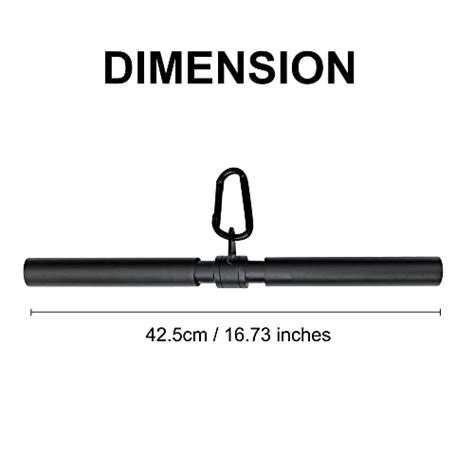 Topfinder Rotating Straight Bar Multi Gym Cable Attachments Diy Lat Pull Down Handles Bicep