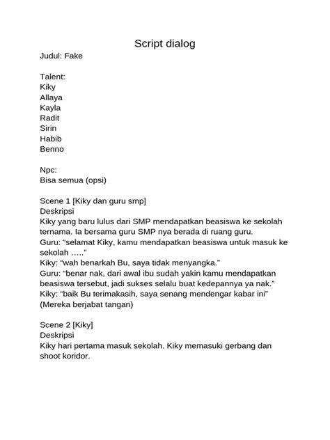 Script Dialog Pdf