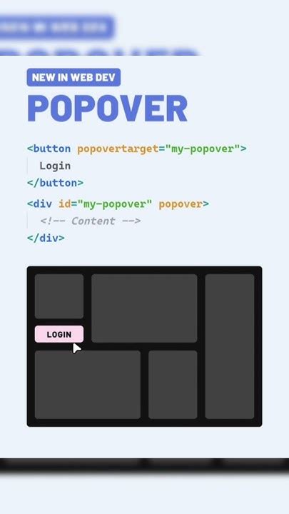 New In Web Dev Popover Shorts Shotrs Html5css3 Htmlwebsite