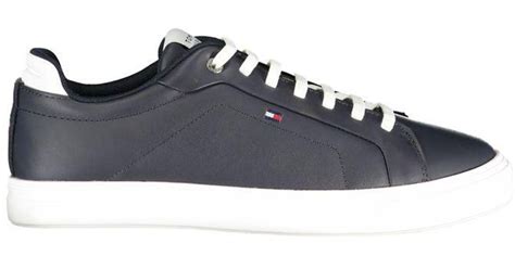 Tommy Hilfiger Blue Polyurethane Men Sneaker For Men Lyst