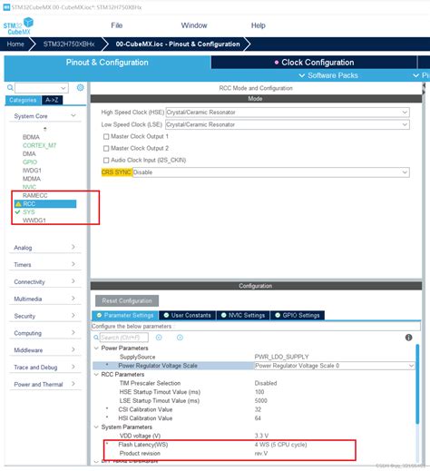 Stm32 Cubemx 无法将 Stm32h7 的最大 Cpu 频率设置为 480 Mhzstm32h7rcc设置为480m Csdn博客