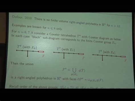 Free Video On Volumes Of Compact And Non Compact Right Angled