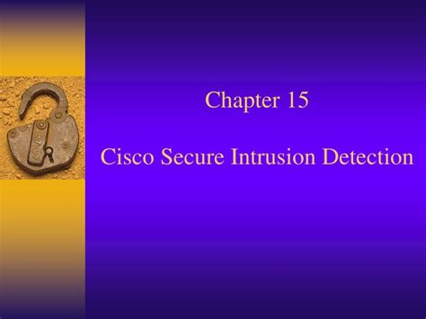 Ppt Chapter 15 Cisco Secure Intrusion Detection Powerpoint Presentation Id3504028