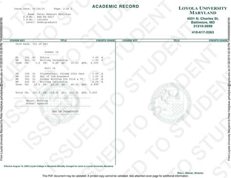 Officialtranscript Pdf