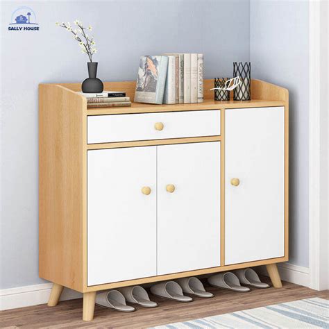 ตู้วางรองเท้า 2บาน 3บาน เก็บรองเท้า ดีไซน์เรียบง่าย เข้ากับทุกมุมของบ้าน ตู้วางรองเท้า ตู้เก็บ