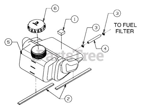 Cub Cadet 2146 13a 224f100 Cub Cadet Garden Tractor Fuel Tank Parts Lookup With Diagrams
