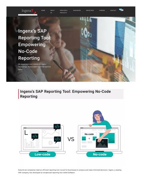 PPT Ingenx S SAP Reporting Tool Empowering No Code Reporting PowerPoint Presentation ID