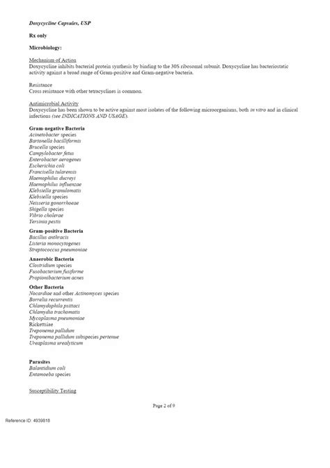 Doxycycline 100mg Capsule Packaging Size 1x20 At ₹ 345box In Nagpur