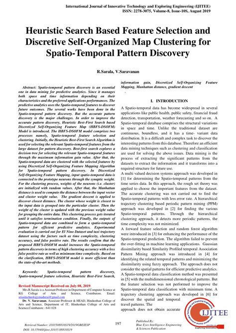 Pdf Information Gain Discretized Self Organizing Feature Mapping Manhattan Distance