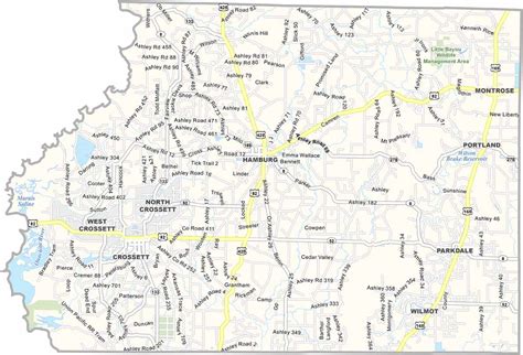 Clay County Map Arkansas Us County Maps