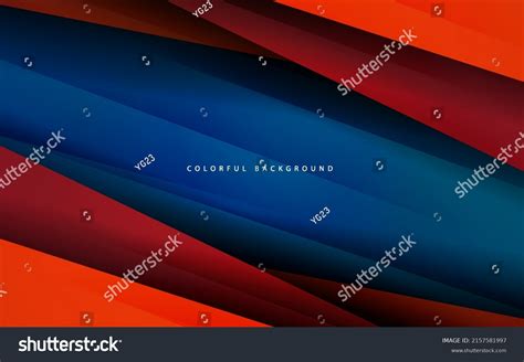 Abstract Dynamic Shape Overlap Layer Background Stock Vector Royalty