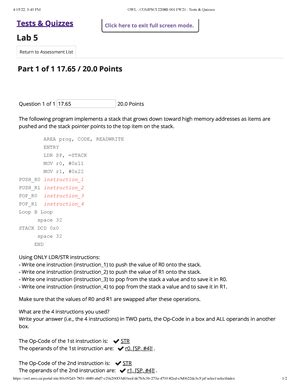 ISA Notes Instruction Set Architecture ISA Describes The Functional Definition Of A