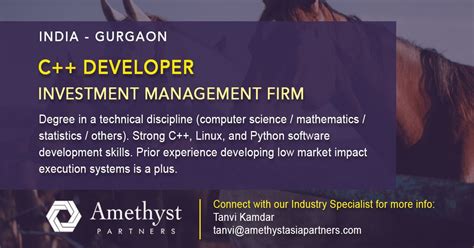 Amethyst Partners On Linkedin Cplusplus Cplusplusdeveloper Indiajobs Gurgaonjobs Jobshare