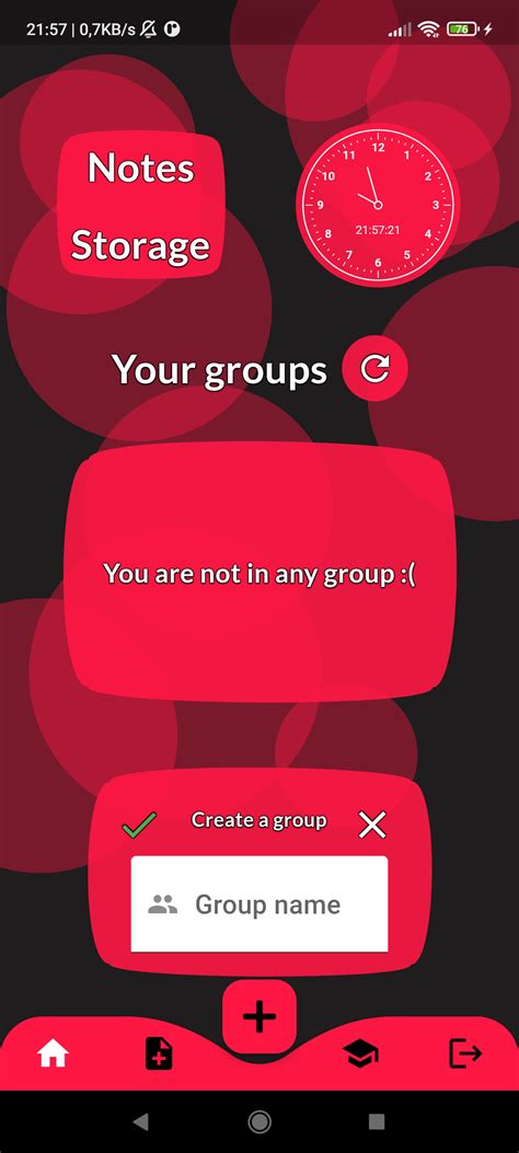 A Small App For Creating And Storing Group Notes Using Firebase Services