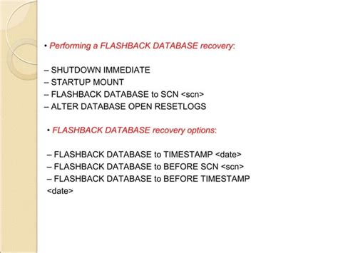Oracle Flashback Pptx