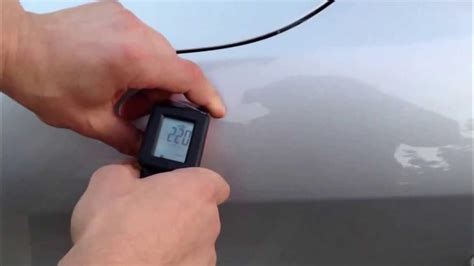 Замер толшиномером толщины краски на Suzuki - YouTube