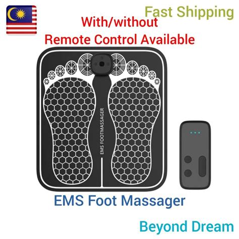 Rechargeable Ems Electric Foot Massage Pad Feet Simulator Acupuncture