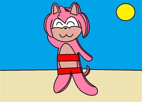 Amy Rose Flattened In Her Bikini By Shiyamasaleem On Deviantart