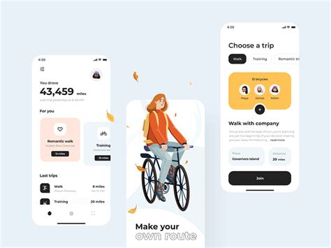 Trip Ride Mobile Application Design By Taras Migulko On Dribbble
